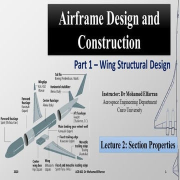 Ace 402 Airframe Design and Construction lec 2 | PPT