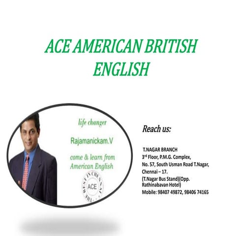 Ace american spoken english | PPTX