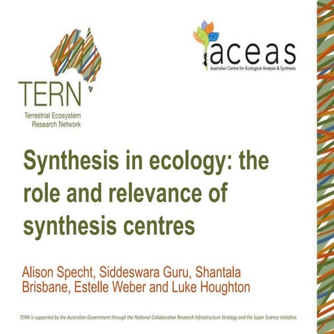 ACEAS_INTECOL_2013 | PPTX