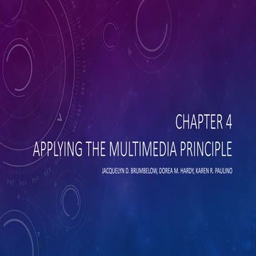 Applying the Multimedia Principle | PPTX