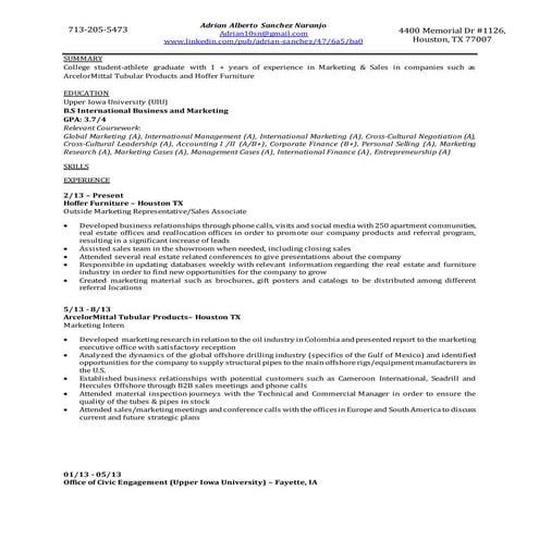 Resume Adrian | DOCX