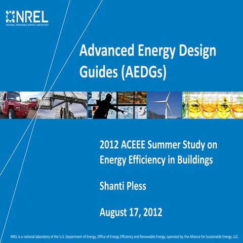 50% Savings Advanced Energy Design Guides, ACEEE Summer Study, 2012 | PDF
