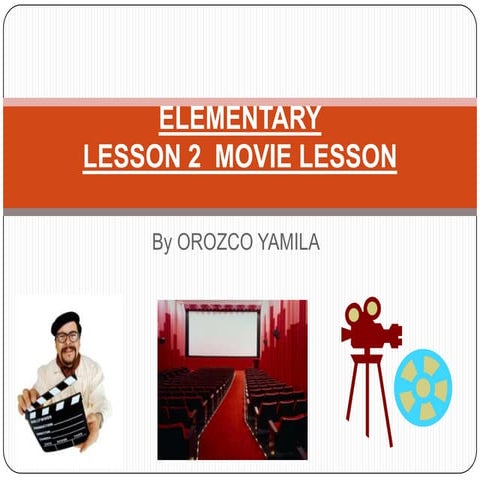 CINEMA LESSON | PPTX | Movies | Entertainment