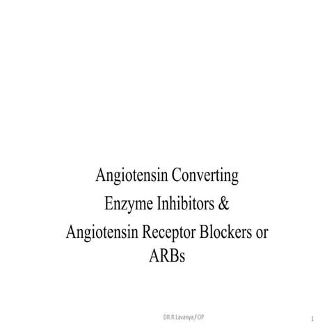 ACE Inhibitors & ARBs | PDF