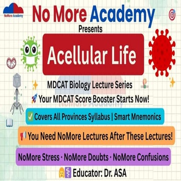 Acellular Life NoMore Academy Mdcat Biology One Shot.pdf