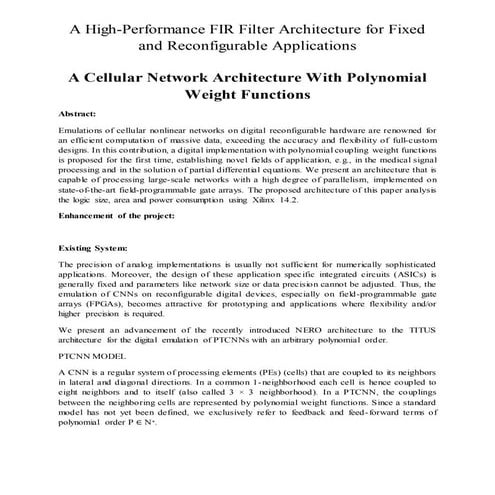 A Cellular Network Architecture With Polynomial Weight Functions Docx Computing Technology