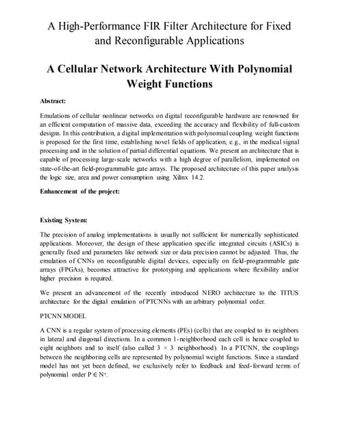 A Cellular Network Architecture With Polynomial Weight Functions Docx Computing Technology