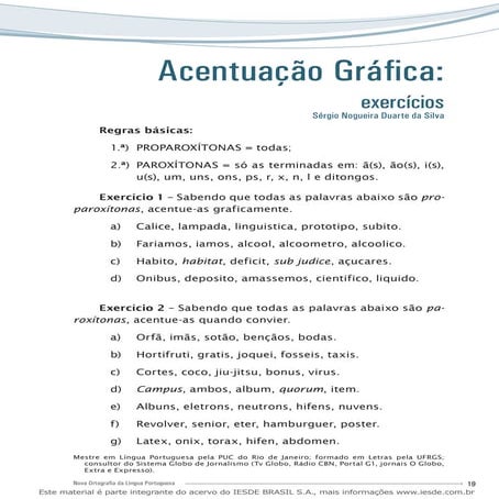 5º ano ficha de acentuação | DOCX