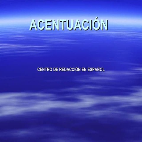 Acentuación | PPT