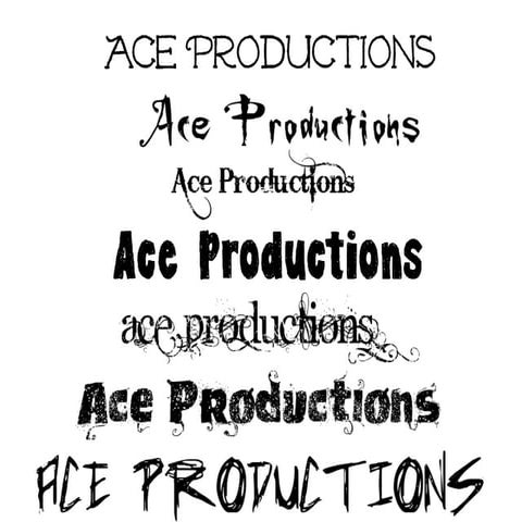 Ace Production Fonts and Logo Ideas | PPTX