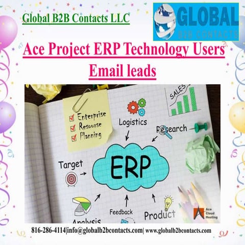 Ace project erp technology users email leads | PPTX