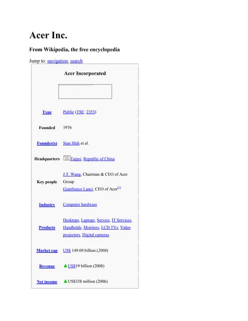 Best acer laptops | PPT
