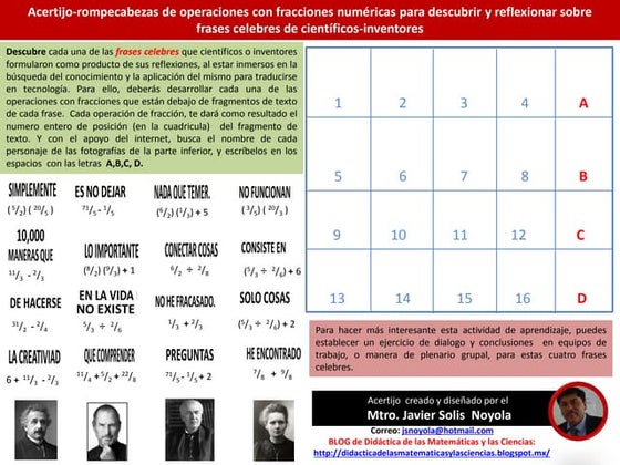 Rompecabezas Del Orden De Operaciones Un Rompecabezas Donde No Todas