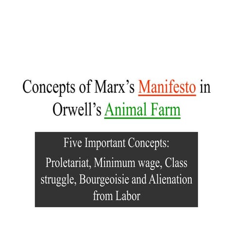 Orwell's Animal Farm | PPT