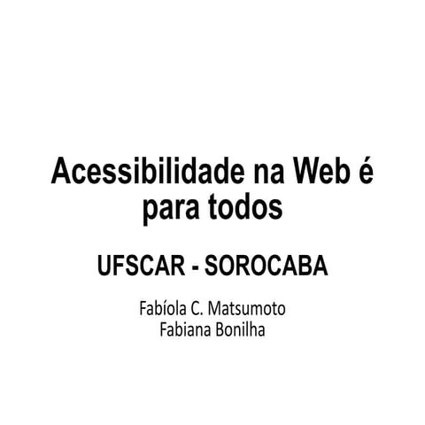 Acessibilidade web | PDF