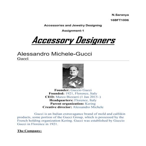 Acessory designers | PDF