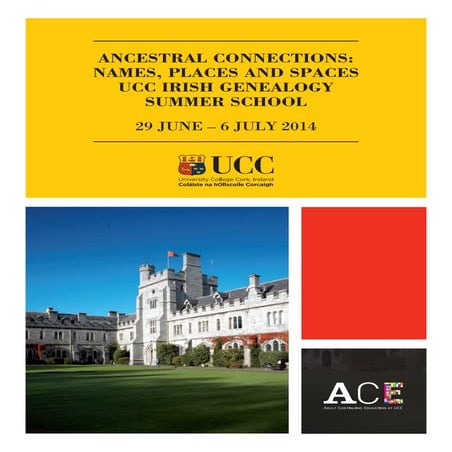 Ace summer school_programme_2014_Irish Genealogy Summer School | PDF