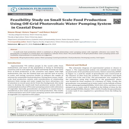 Feasibility Study on Small Scale Food Production Using Off-Grid ...