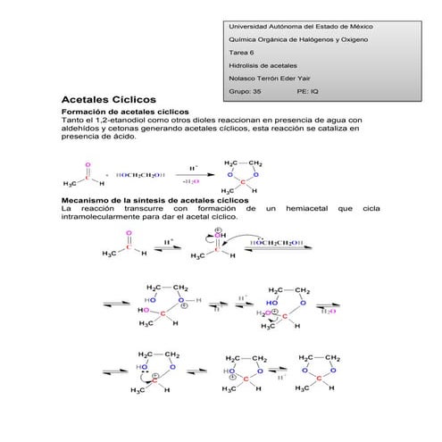 Acetales cíclicos | DOCX