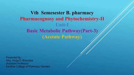 Shikimik acid pathway | PPTX