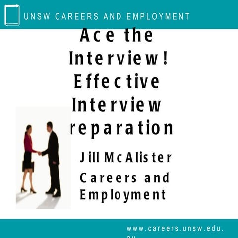 Ace the interview!_jill_2007 | PPT