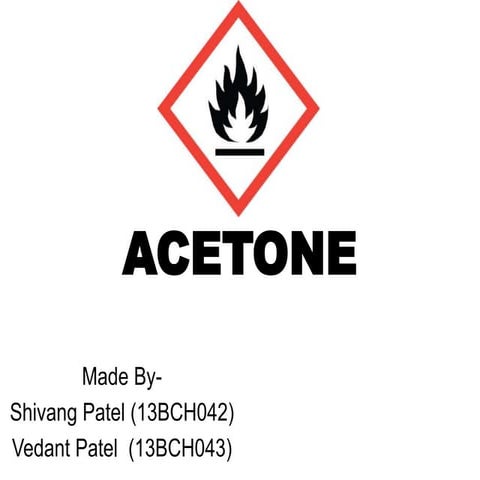 Acetone | PPTX