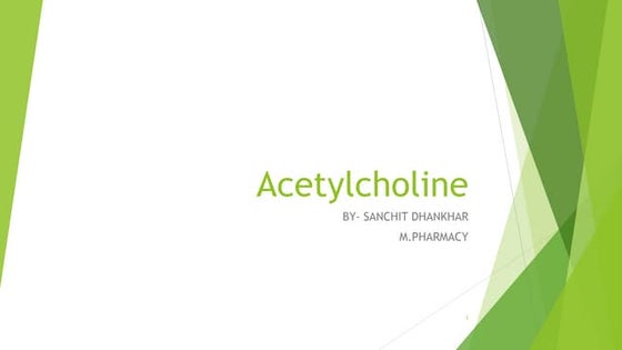 Acetylcholine | PPTX