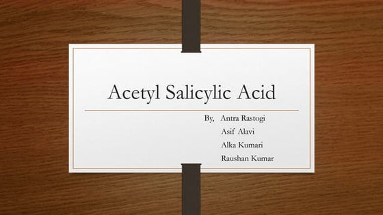 Aspirin | PPTX