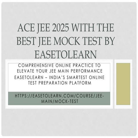 Strengthen Your Exam Strategy with the Most Effective JEE Mock Test ...
