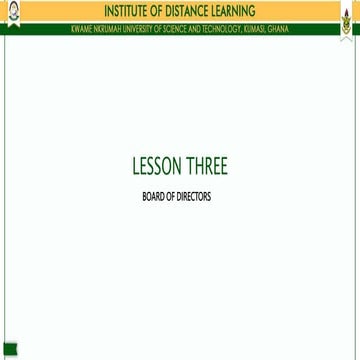 Board of Directors: Structure and Consequences - Quick Guide | PDF