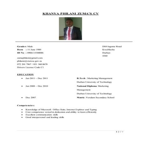 KP ZUMA's CV | DOCX