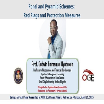 Ponzi and Pyramid Schemes Spotting the Red Flags - Prof Oyedokun.pptx
