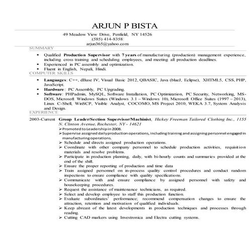 TONY HOLLAND detailed RESUME DOC | PDF