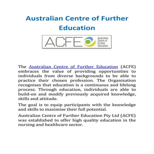 ACFE | PDF