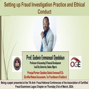 Setting up Fraud Investigation Practice Prof. Oyedokun.pptx