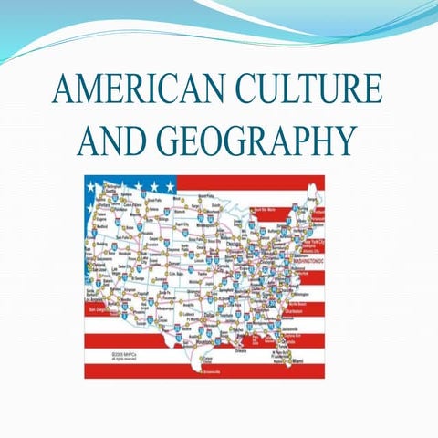 American Culture and Geography | PPTX