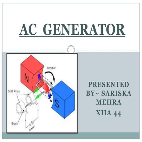 Ac Generator Pptx