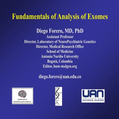 Fundamentals of Analysis of Exomes | PPT