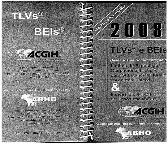 Acgih livro lt vs produtos químicos | PDF