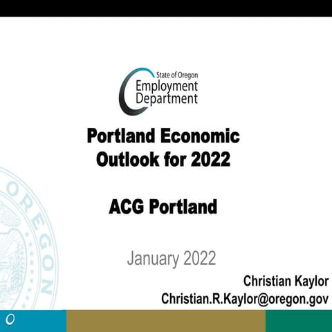 Portland Economic Outlook for 2022 | PPT