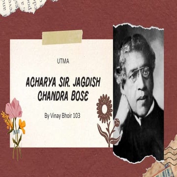 Acharya Sir. Jagdish Chandra Bose .pptx