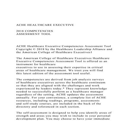 ACHE HEALTHCARE EXECUTIVE2018 COMPETENCIES ASSESSMENT TO.docx