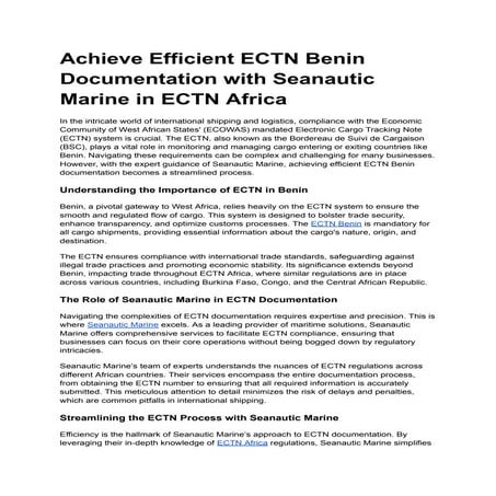Achieve Efficient ECTN Benin Documentation with Seanautic Marine in ECTN Africa.pdf