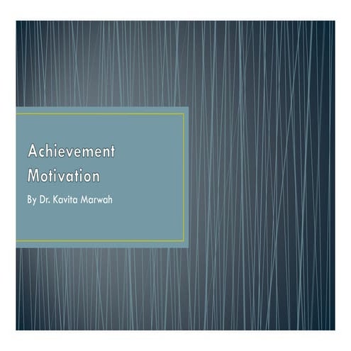Achievement Motivation for Athletes in Sports Psychology | PDF