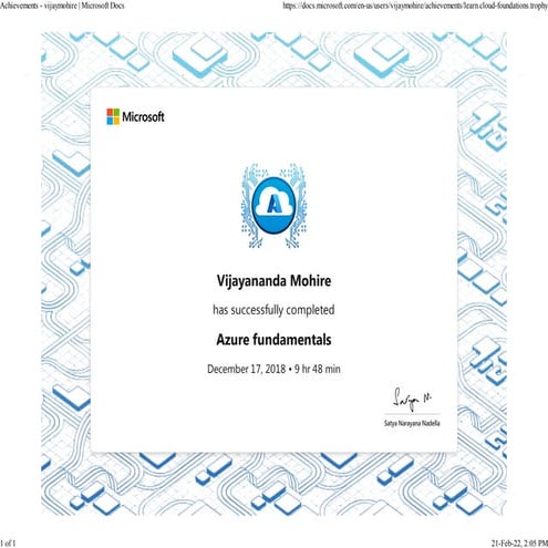 Azure fundamentals Badge | PPT