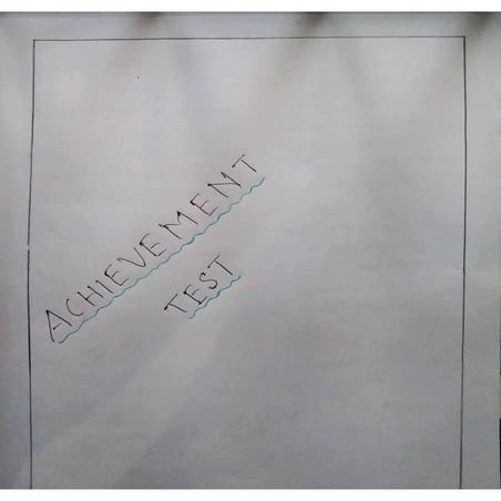 Achievement test 3 | PDF