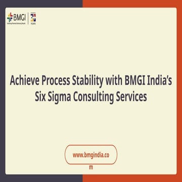 Achieve Process Stability with BMGI India’s Six Sigma Consulting ...