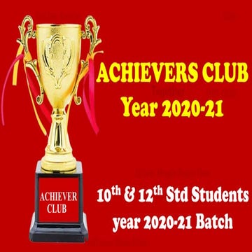 Achievers club 2020 for schools | PPT