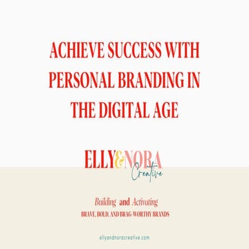 Achieve Success with Personal Branding in the Digital Age | PDF