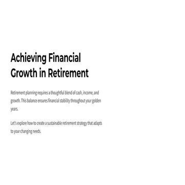 Gerard Dougherty - Achieiving Financial Growth in Retirement | PDF